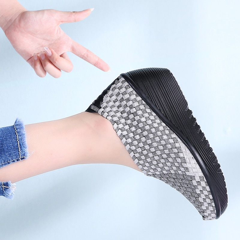 Stq efterår kvinder platform sneakers sko kvinder ... – Grandado