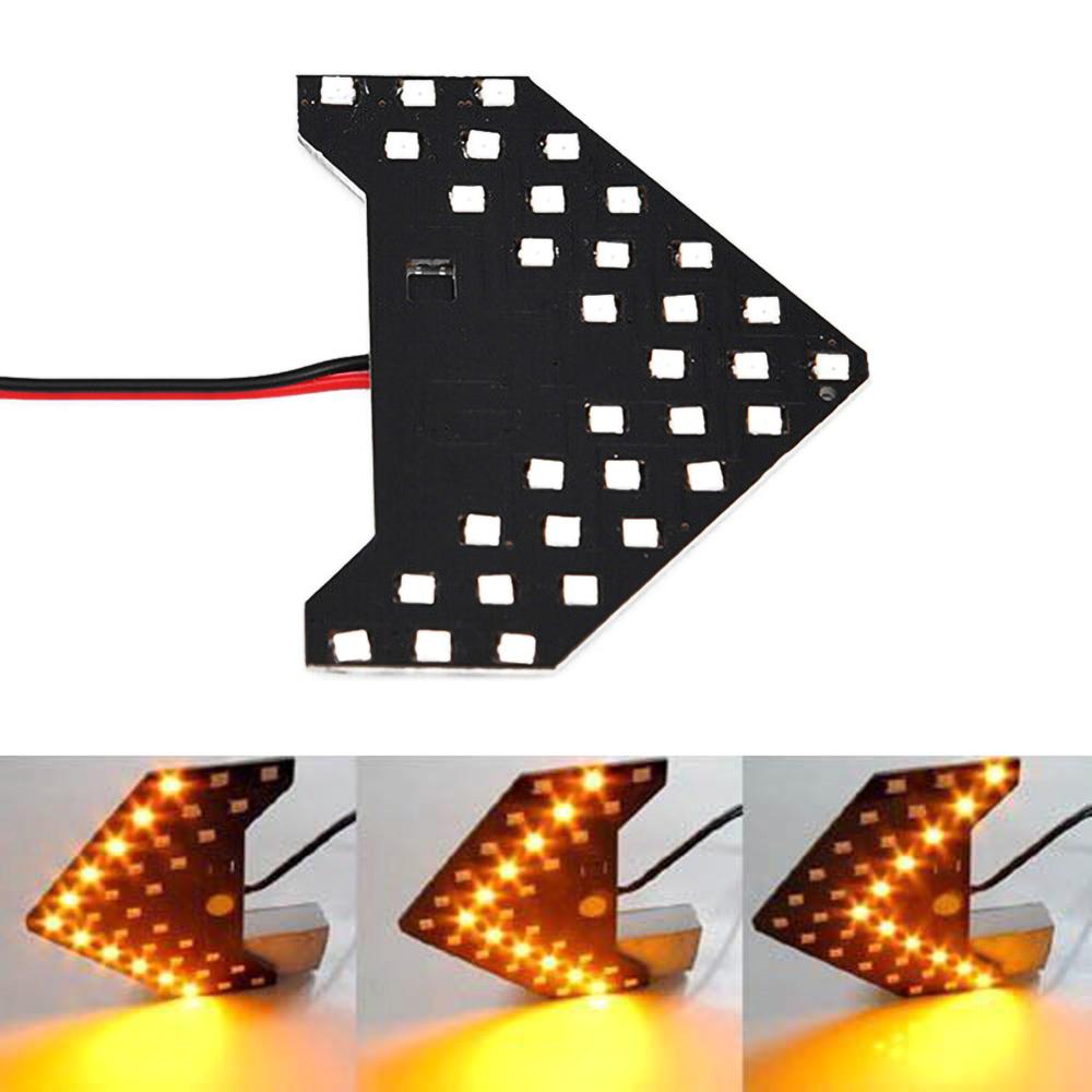 Amber 33-SMD Sequential LED Arrows Car Side Mirror... – Grandado