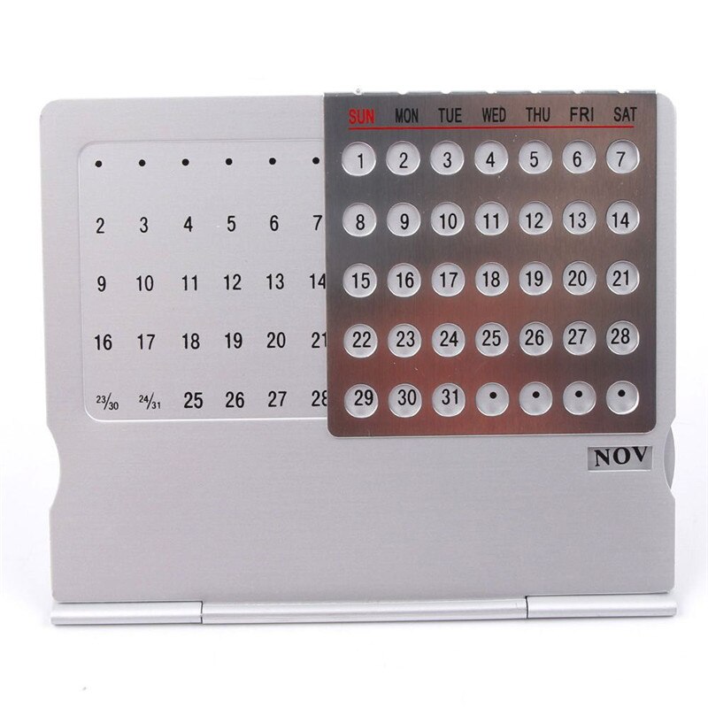 Perpetual Kalender Mini Aluminium Stand Verstelbar... – Vicedeal