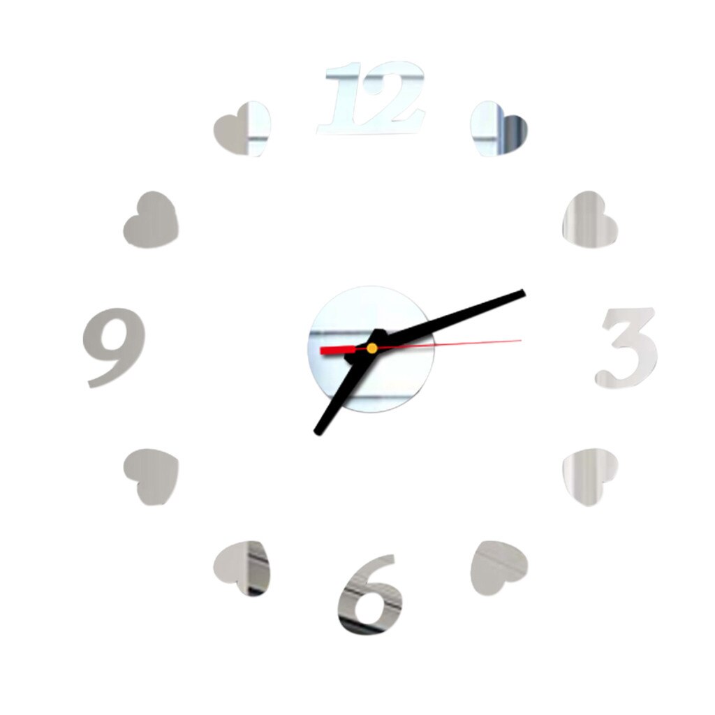 Heart Shape Wall Clock Clocks Watch Horloge Murale... – Vicedeal