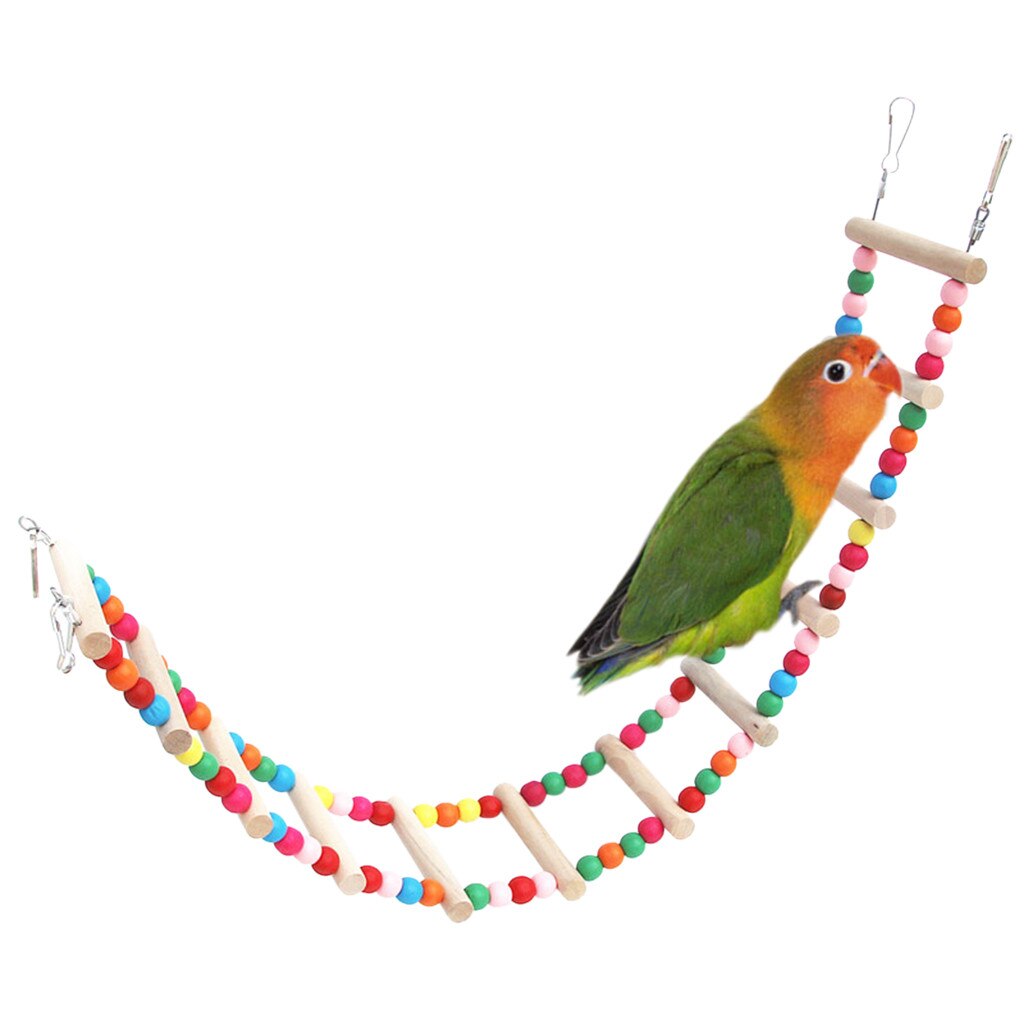 Huisdier Vogel Houten Ladder Klim Kabelbaan Speelg... – Vicedeal