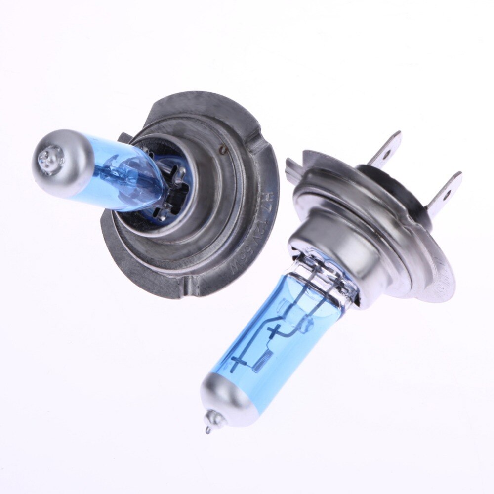 2Pcs H7 12V 55W Blue Plated Bright White Fog Halog... – Vicedeal