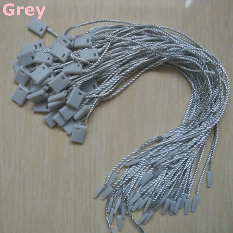 100pcs , 7 inches Pink/black/Grey ropes Tags seal ... – Grandado