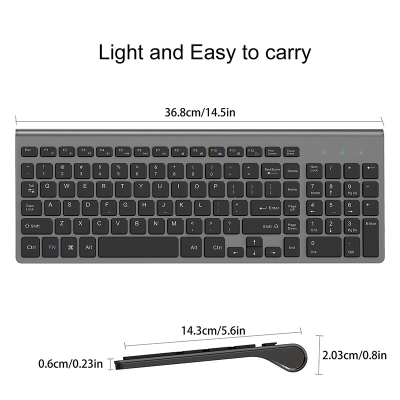 French keyboard AZERTY wireless 2.4G USB connectio... – Grandado