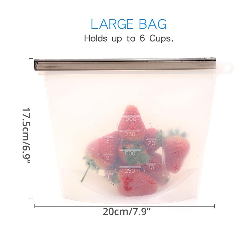 Reusable Silicone Food Preservation Bag Airtight S... – Grandado