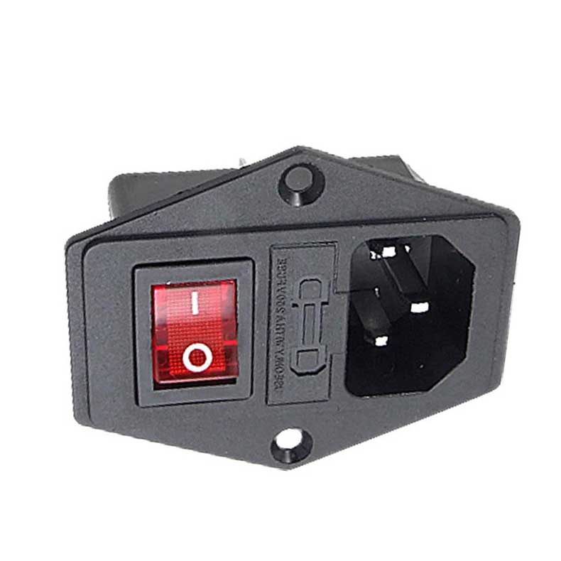 10A 250V Inlet Module Plug Zekering Schakelaar Man... – Vicedeal