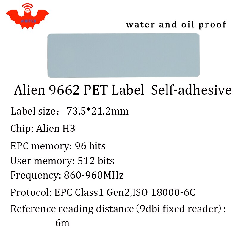 Uhf Rfid Tag Alien 9662 Printable Huisdier Label 9... – Vicedeal