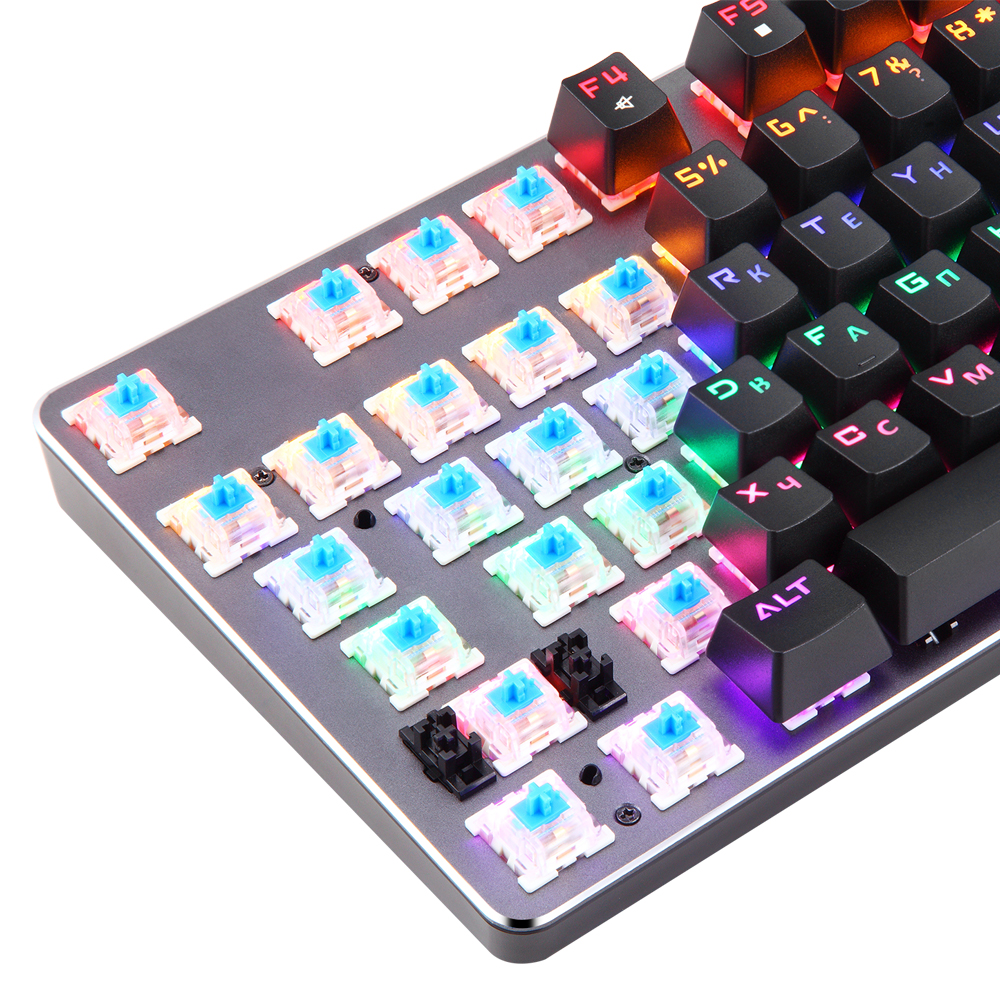 RGB Mechanical Keyboard 104 keys Russian Gaming Ke... – Grandado