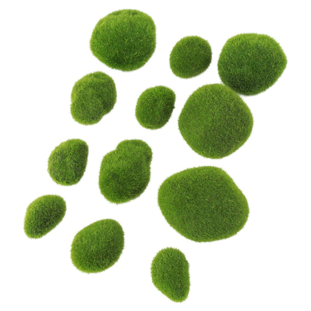 12Pcs Simulation Moss Stone Plant Decoration For A... – Grandado