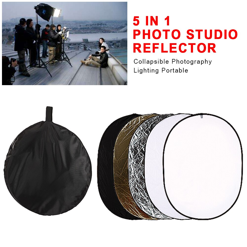 5 In 1 Zipper Photo Studio Reflector Outdoor Photo... – Vicedeal