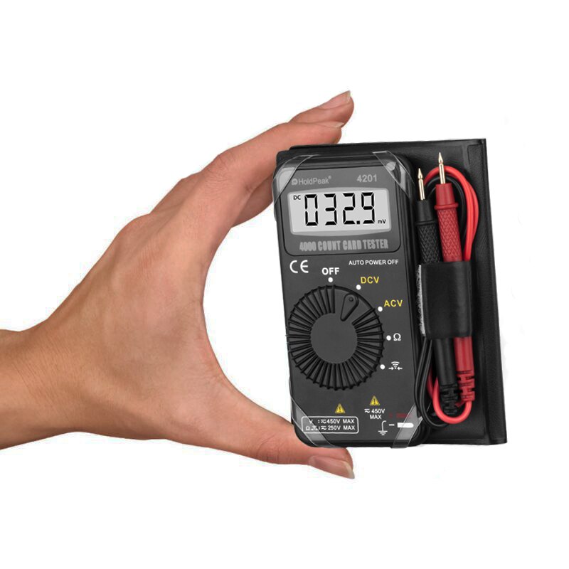 Holdpeak Pocket Digital Multimeter HP-4201 AC/DC V... – Vicedeal