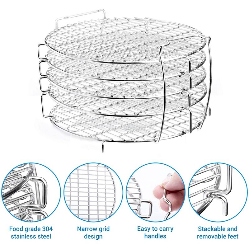 Dehydrator Rack Stand with 5 Stackable Layers Tain... – Grandado