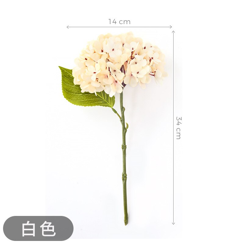 Brazil mix color Hydrangea flower branch with leav... – Grandado