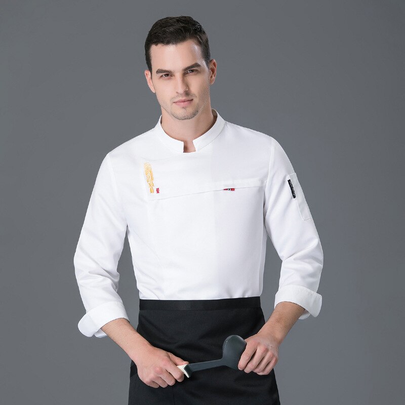 C483 Chef Overalls Mannen Lange Mouwen Keuken Over... – Vicedeal