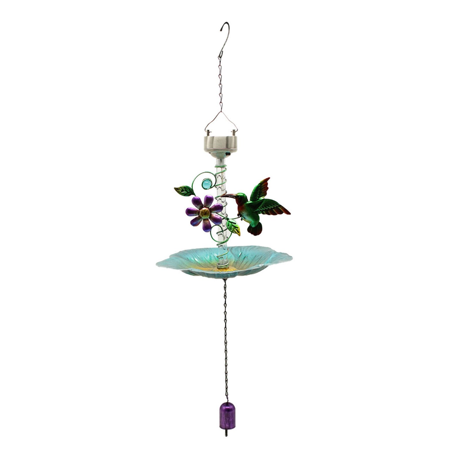 Solar Powered Birds Bath Hanging Beautiful Solar B... – Grandado