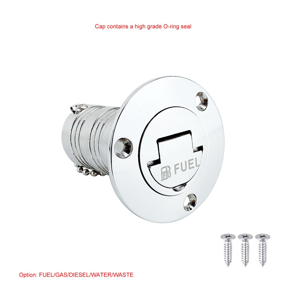 1.5" 38mm Deck Filler Fill FUEL GAS DIESEL WATER W... – Grandado