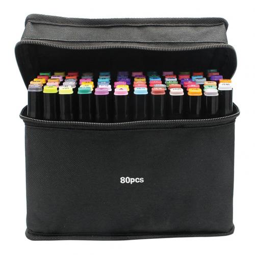 30/40/60/80 Color Art Markers Set Dual Headed Arti... – Grandado