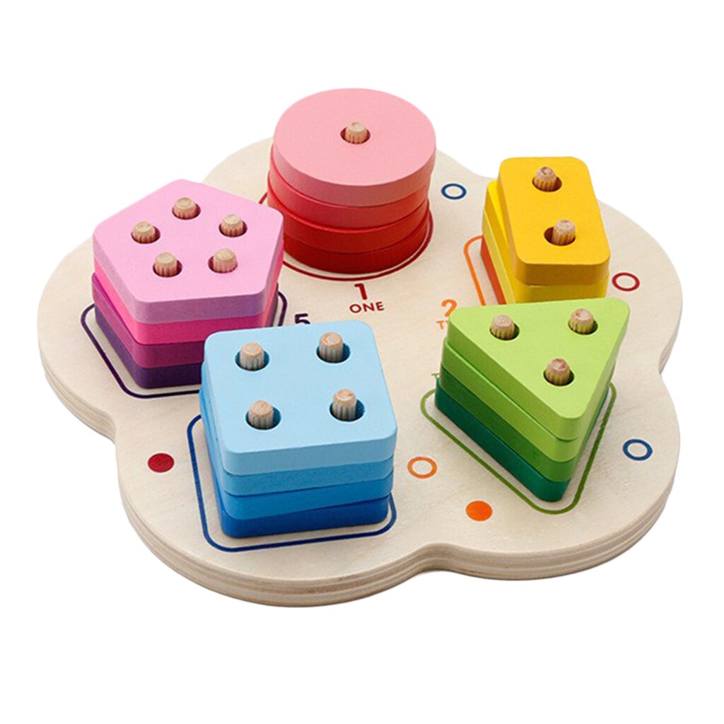Wooden Color Recognition & Shape Sorter, Colorful ... – Vicedeal