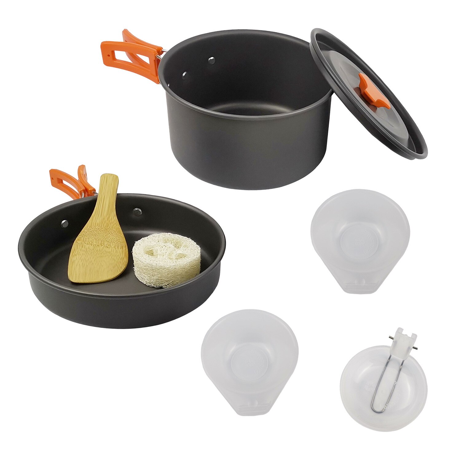 4@# Camping Kitchen Cookware Set Outdoor Pot Table... – Grandado
