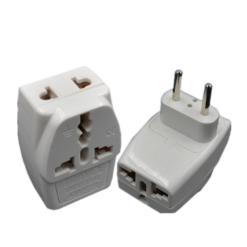 Universal to Europlug EU Travel Adapter 3 Way Mult... – Grandado