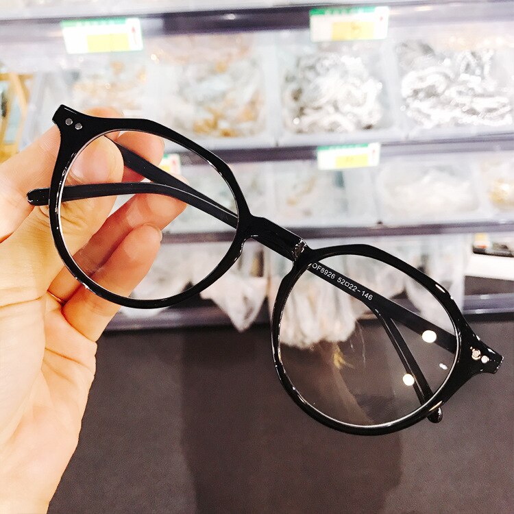 Crystal Pink Clear Glasses Acetate Frame Women Men... – Grandado