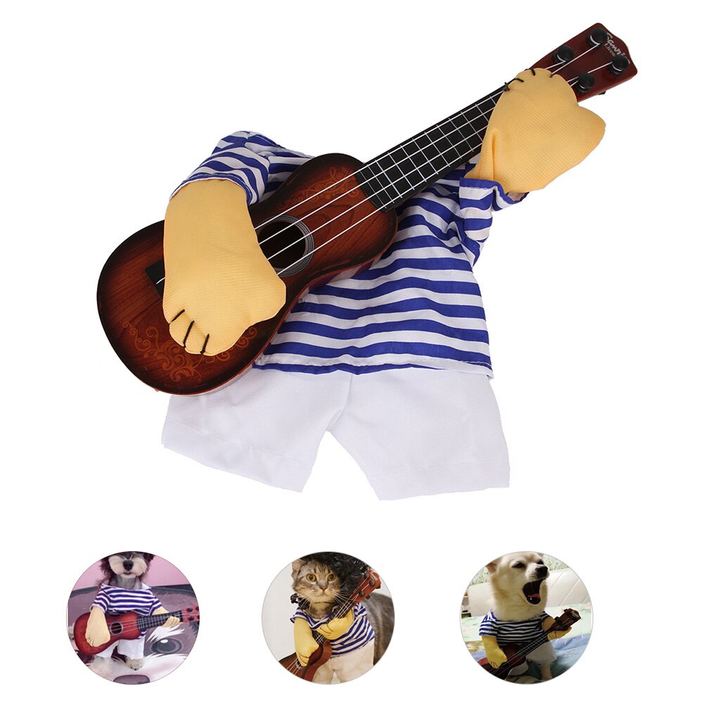 Pet Guitar Costume Dog Guitarist Player Pet Hallow... – Vicedeal
