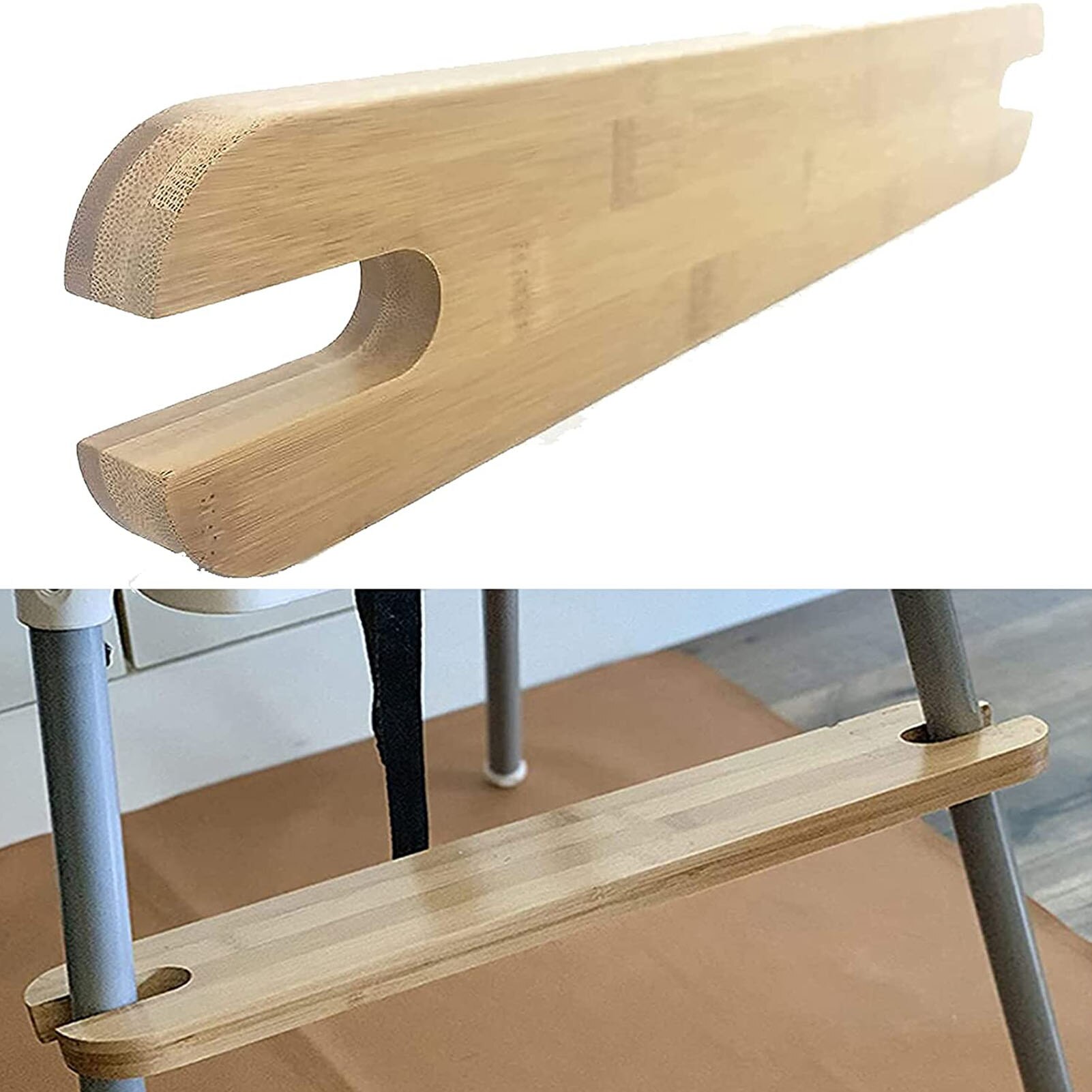 Baby Bamboo Footboard Chair Footrest Ergonomic Gre... – Vicedeal