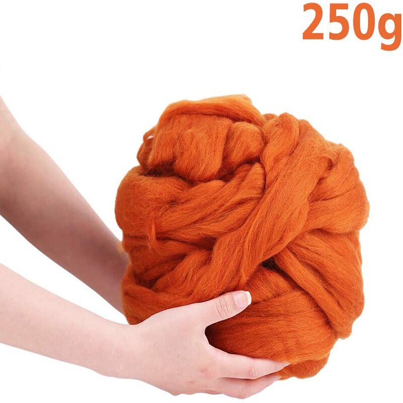LMDZ Orange 8.82oz Yarn Super Soft Bulk Roving Mer... – Grandado