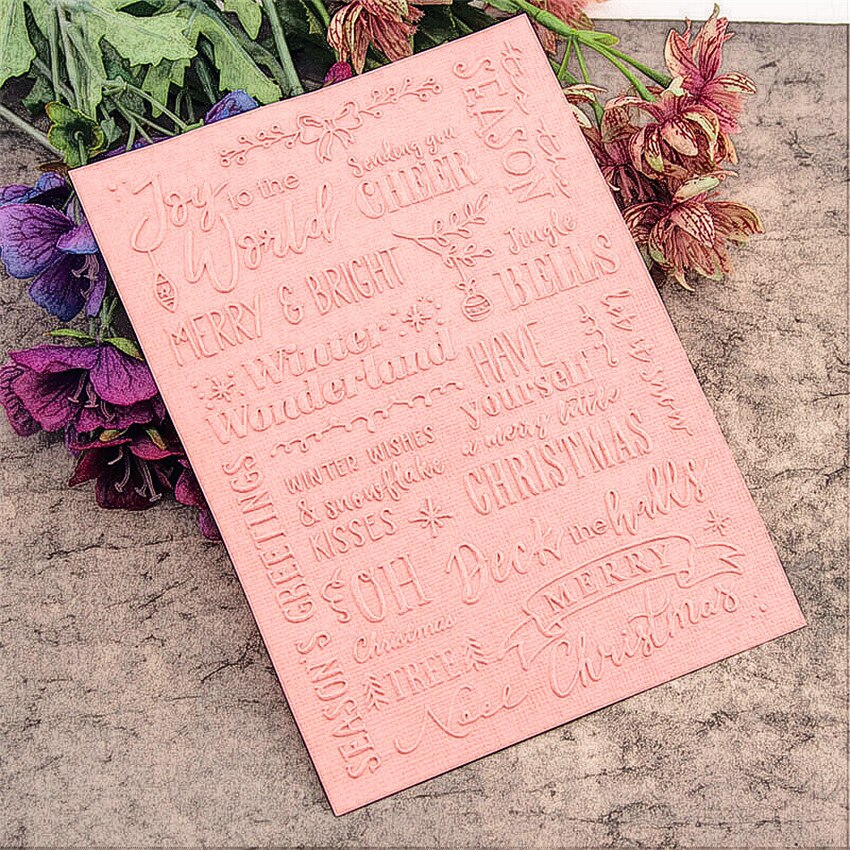 PANFELOU Easter Easter words Embossing folders Pla... – Grandado