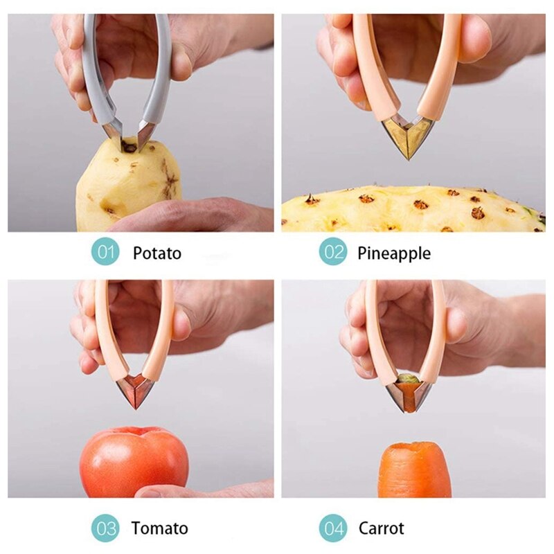 Strawberry Huller, Stem Remover Tomato Potato Pine... – Grandado