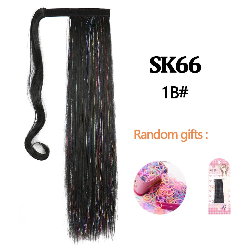 Lisigirl Metal Wire Long Straight Ponytail Wig Wra... – Grandado
