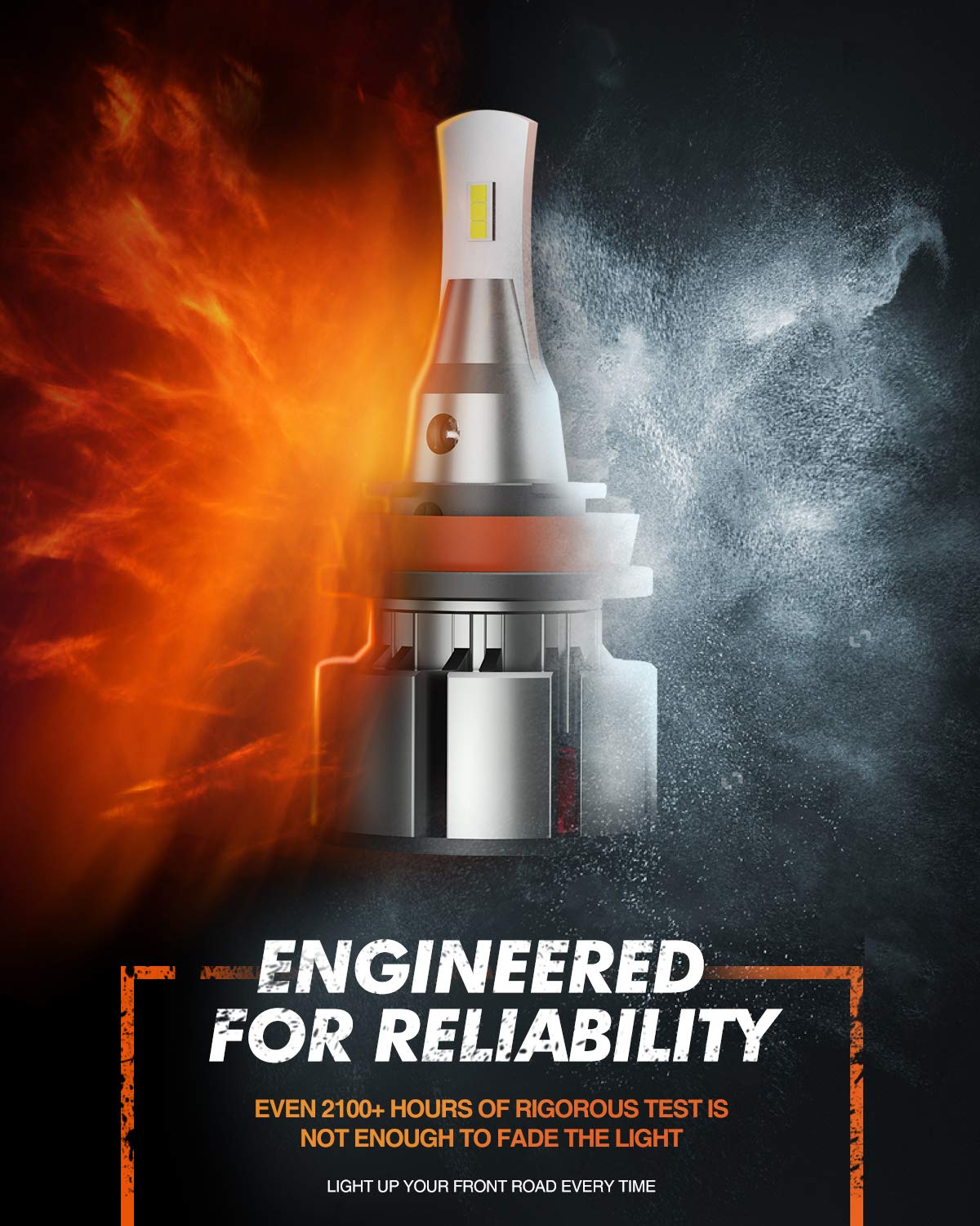 SEALIGHT 2pcs H11 H8 H9 LED Headlight Bulbs Canbus... – Grandado