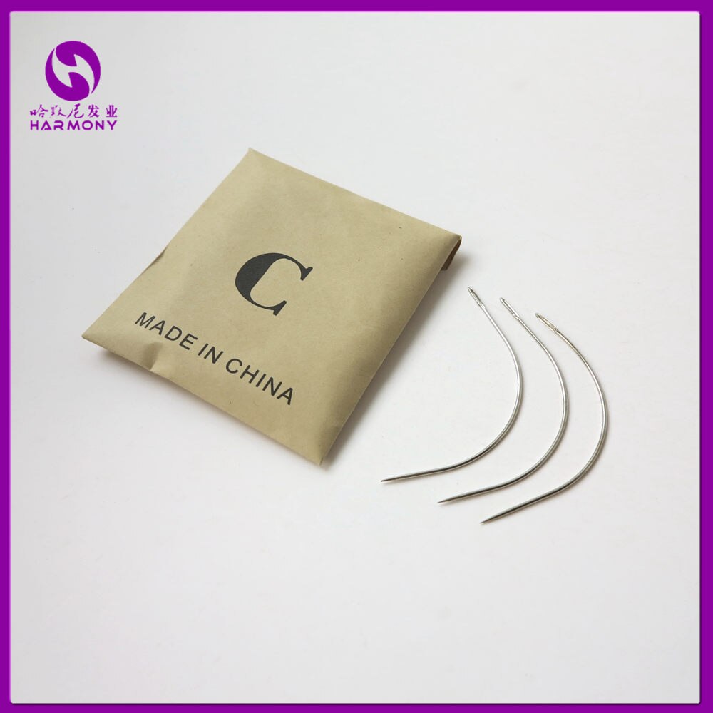 12pcs 9cm C type curved needles for hair weft /hai... – Grandado