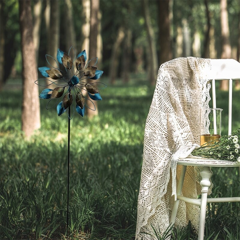 Simple Rotating Windmill Garden Insert Decor Yard ... – Grandado