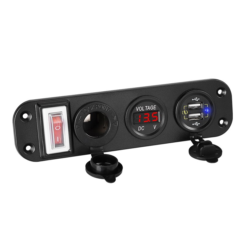Quick Charge Dual USB Socket Car Charger QC3.0 LED... – Grandado