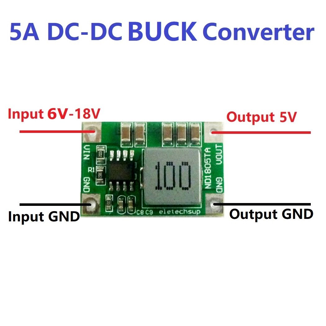 Mini-Size 5a Dc-Dc Gereglementeerde Buck Converter... – Vicedeal