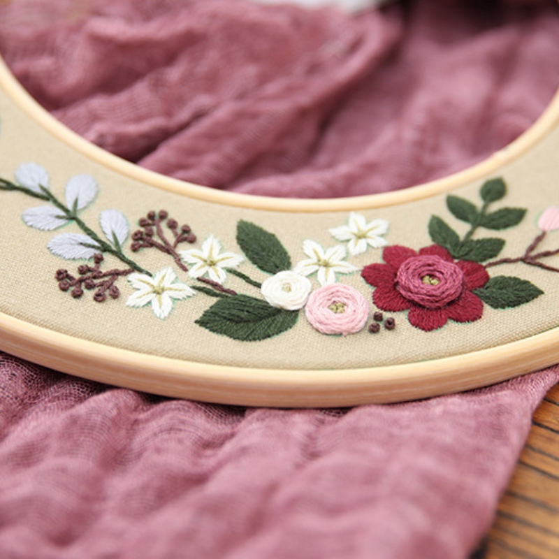 European Flower DIY Ribbon Flowers Embroidery Set ... – Grandado