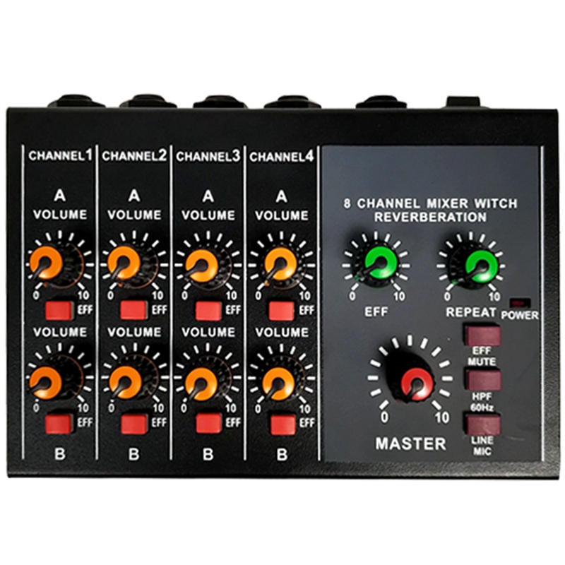 Mixing Console 8-Channel Portable Mixer Lower Nois... – Grandado