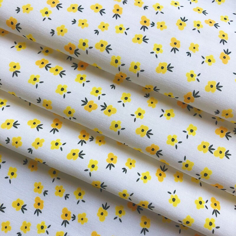 100X140 Cm Kunstmatige Katoen Stof Per Meter Geel ... – Vicedeal