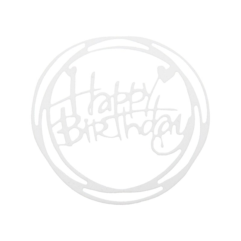 Happy Birthday Metal Cutting Dies Stencil Scrapboo... – Grandado