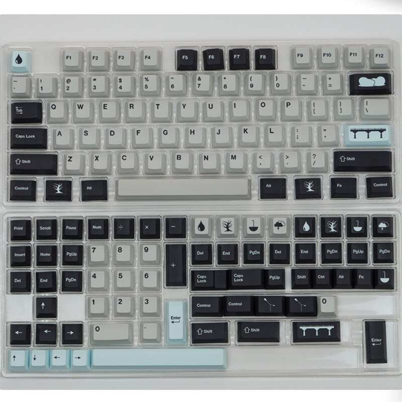 141 keys set GMK Rain PBT keycap Dye Sub Korean/En... – Vicedeal