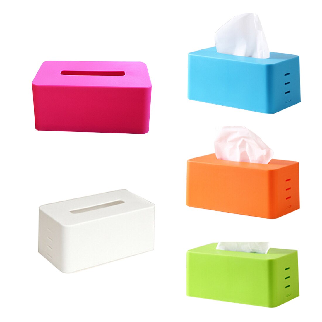 Rechthoekige Plastic Tissue Servet Doos Toiletpapi... – Grandado