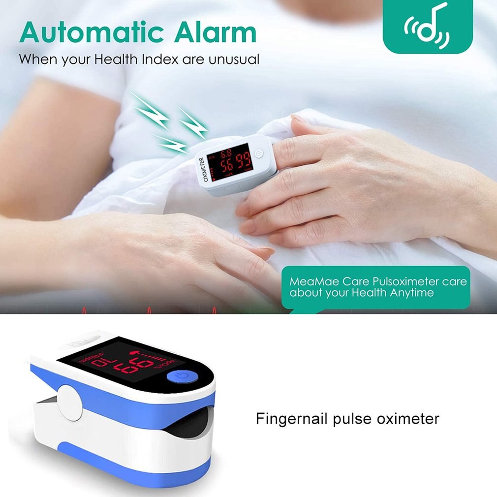 Finger Oximeter Portable Pulse Oximeter Heart Rate... – Grandado