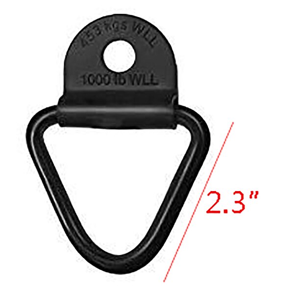 4X Black Bolt-On D-Ring 2 Inch Cargo Strap Tie Dow... – Grandado