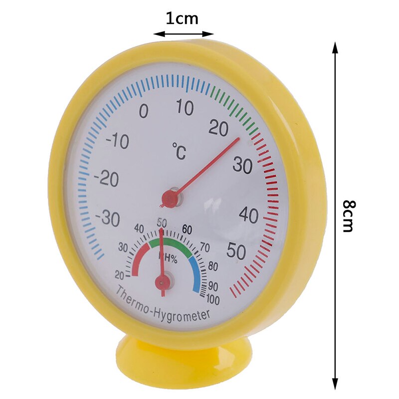 Mini klockformad skala termometer hygrometer för h... – Grandado