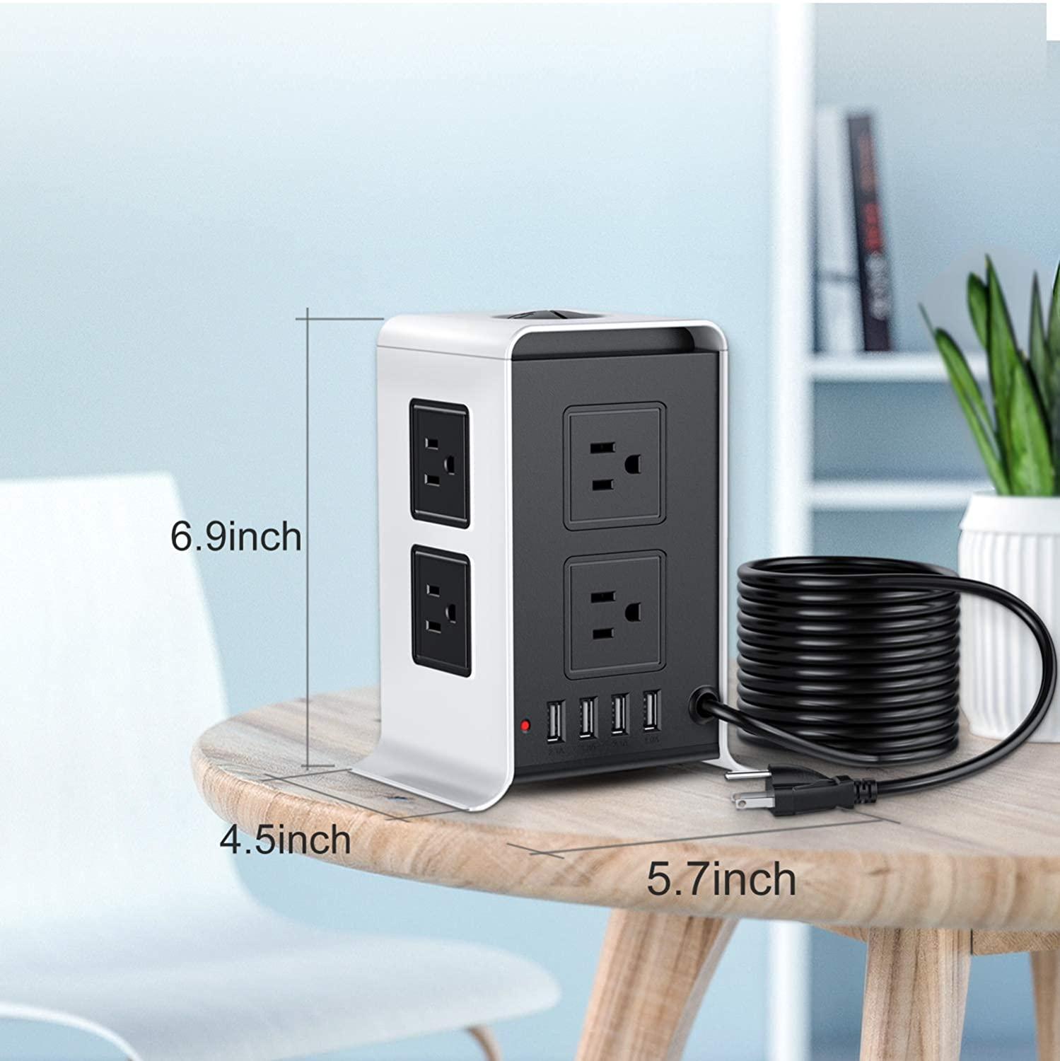 Power Strip Surge Protector with USB Outlet Socket... – Grandado