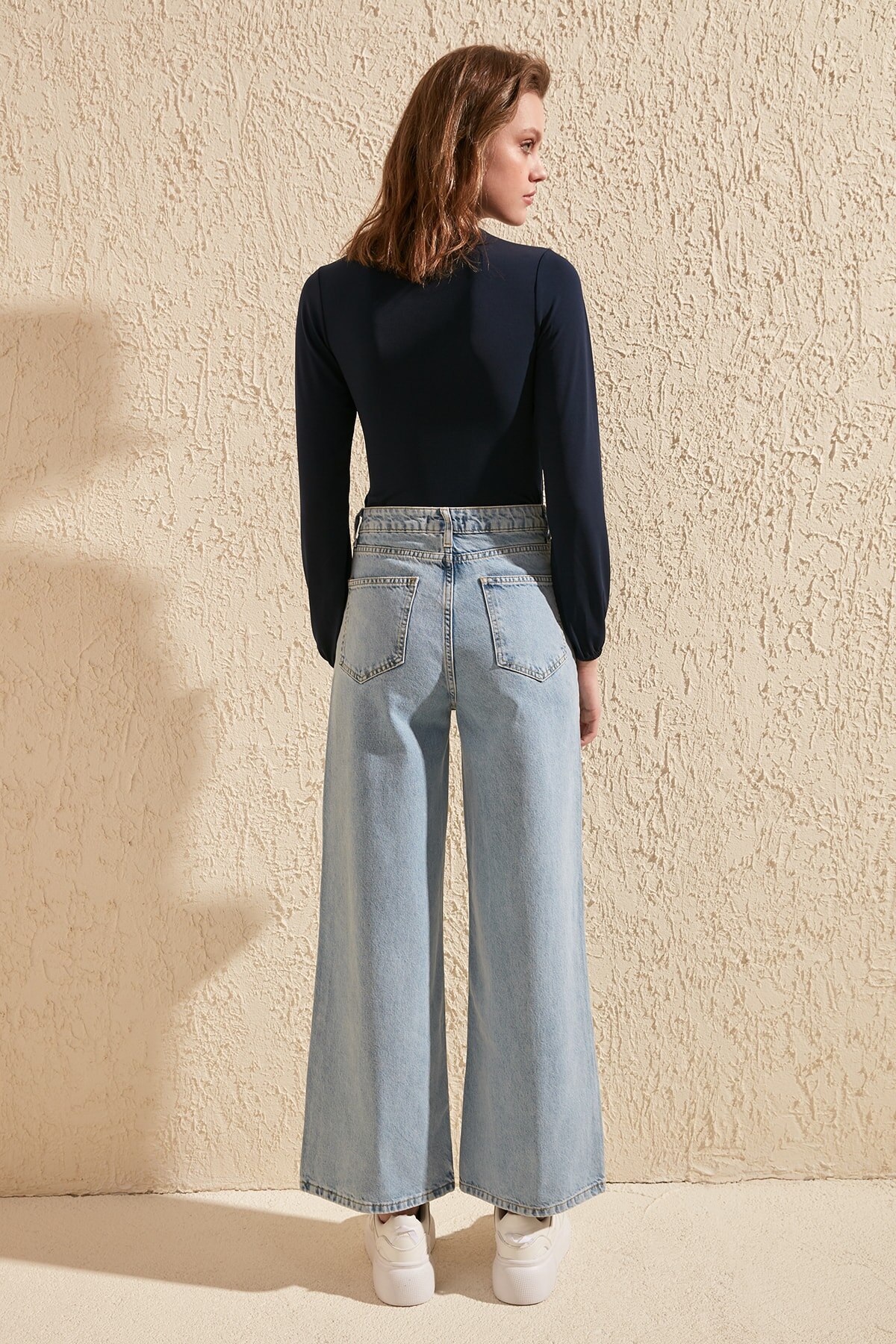 Trendyol Open High Waist Wide Leg Jeans TWOSS20JE0... – Grandado