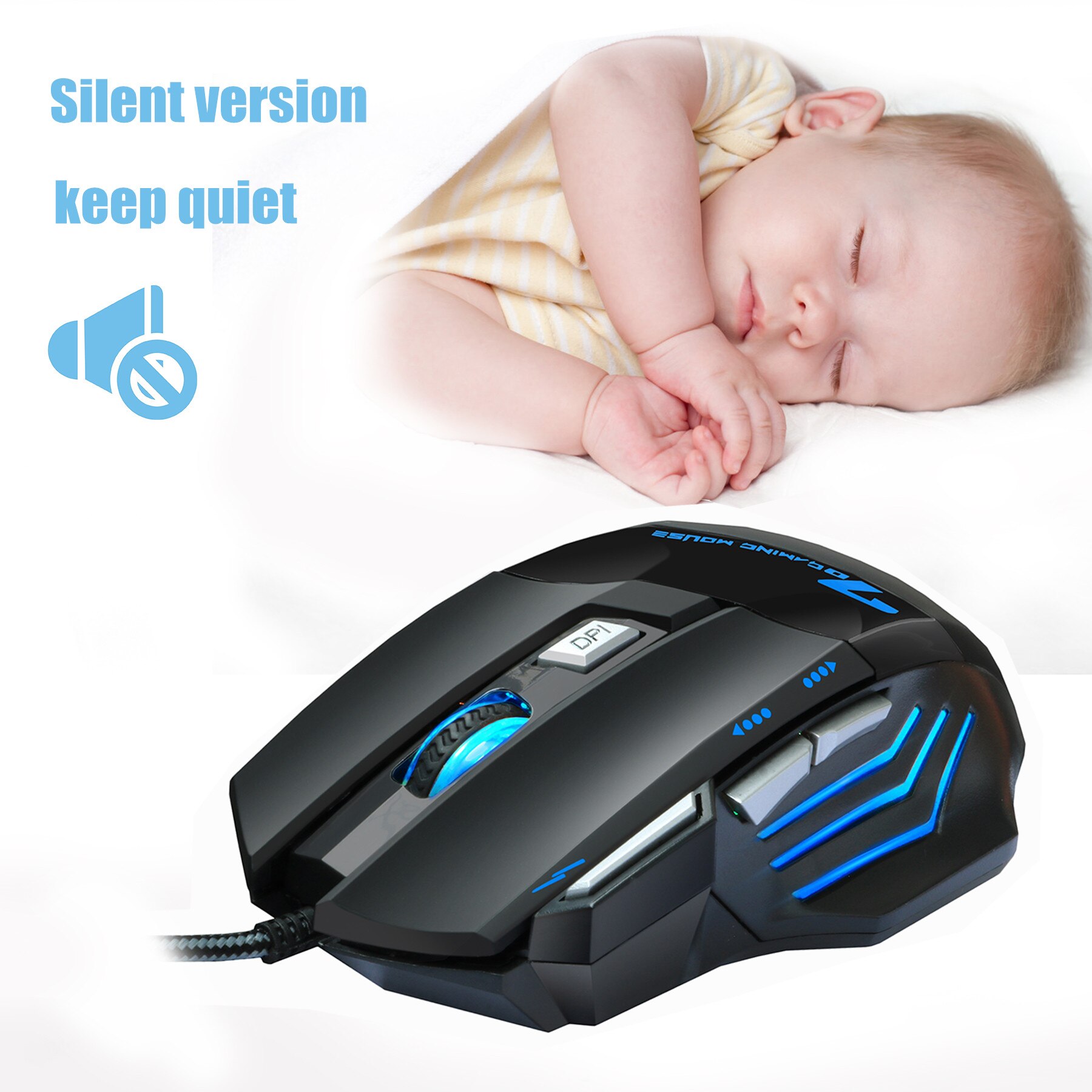 Professionele Wired Gaming Mouse Game Muizen Usb 5... – Vicedeal