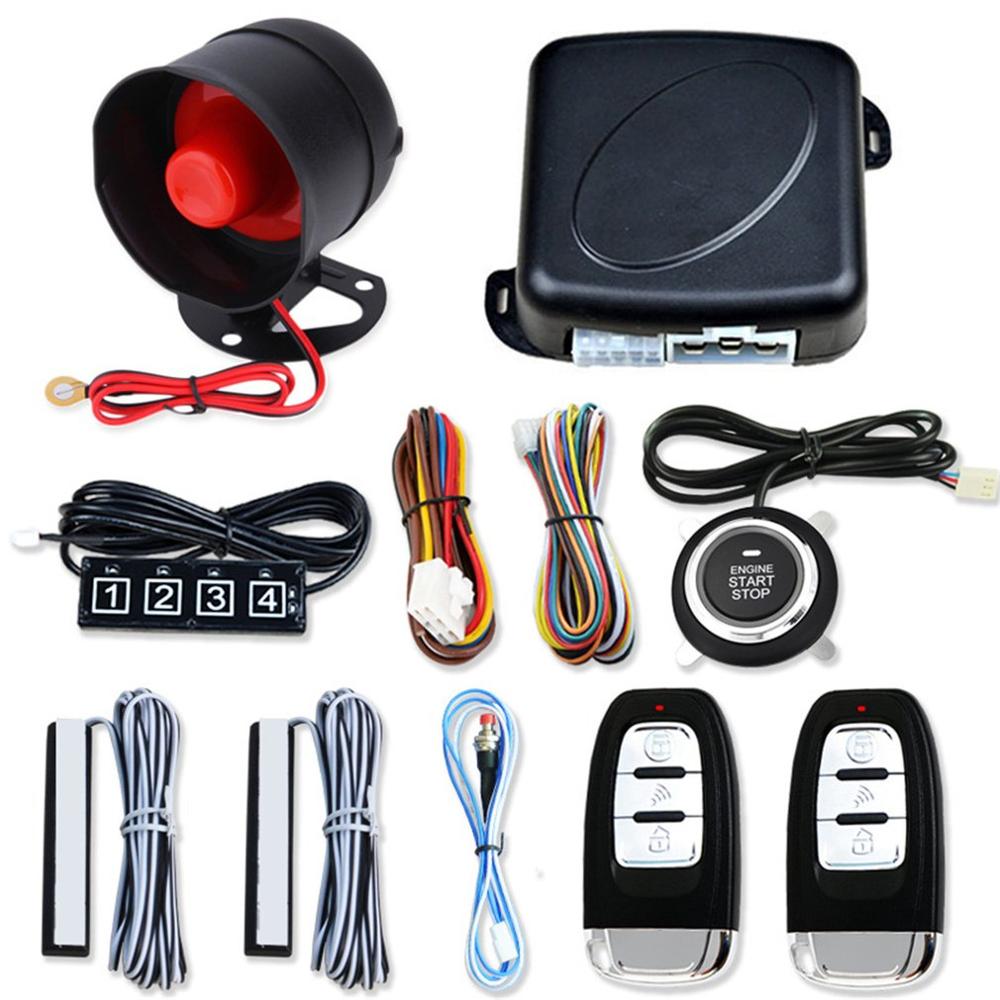12V Keyless Entry Engine Start Alarm System Push B... – Grandado
