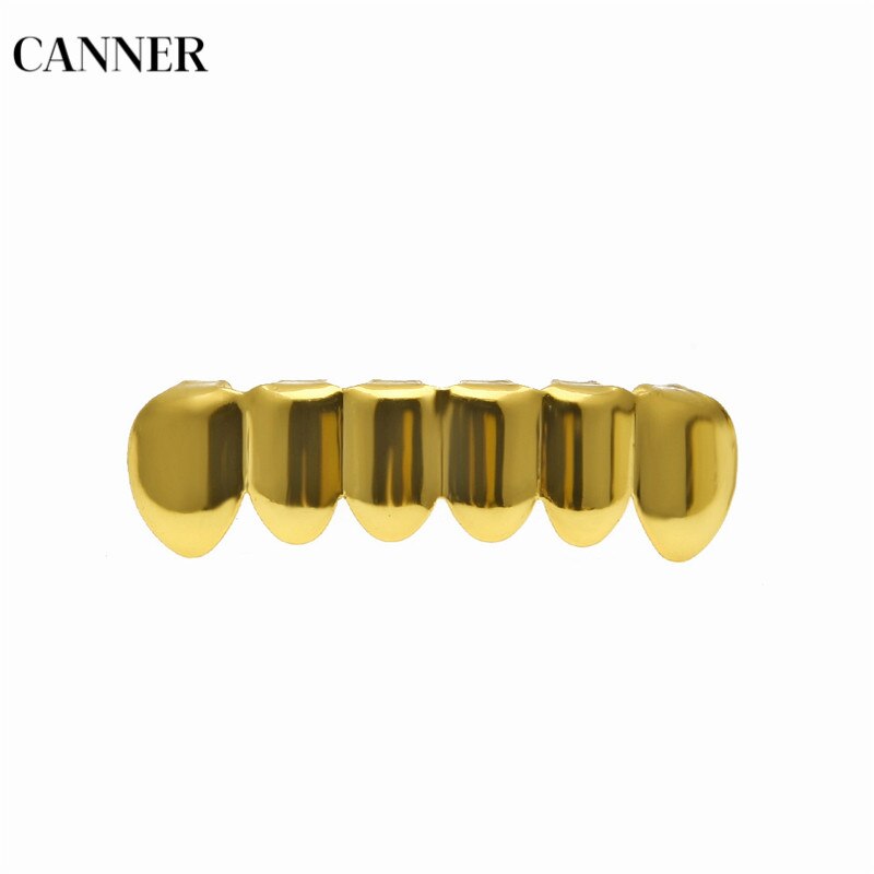 Canner Hip Hop Teeth Grillz Set Top & Bottom Teeth... – Grandado